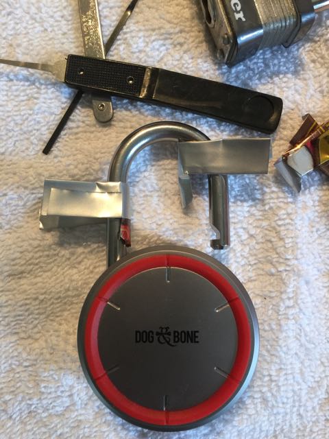 Open High Tech Dog & Bone Locksmart Keyless Bluetooth Padlock in ...