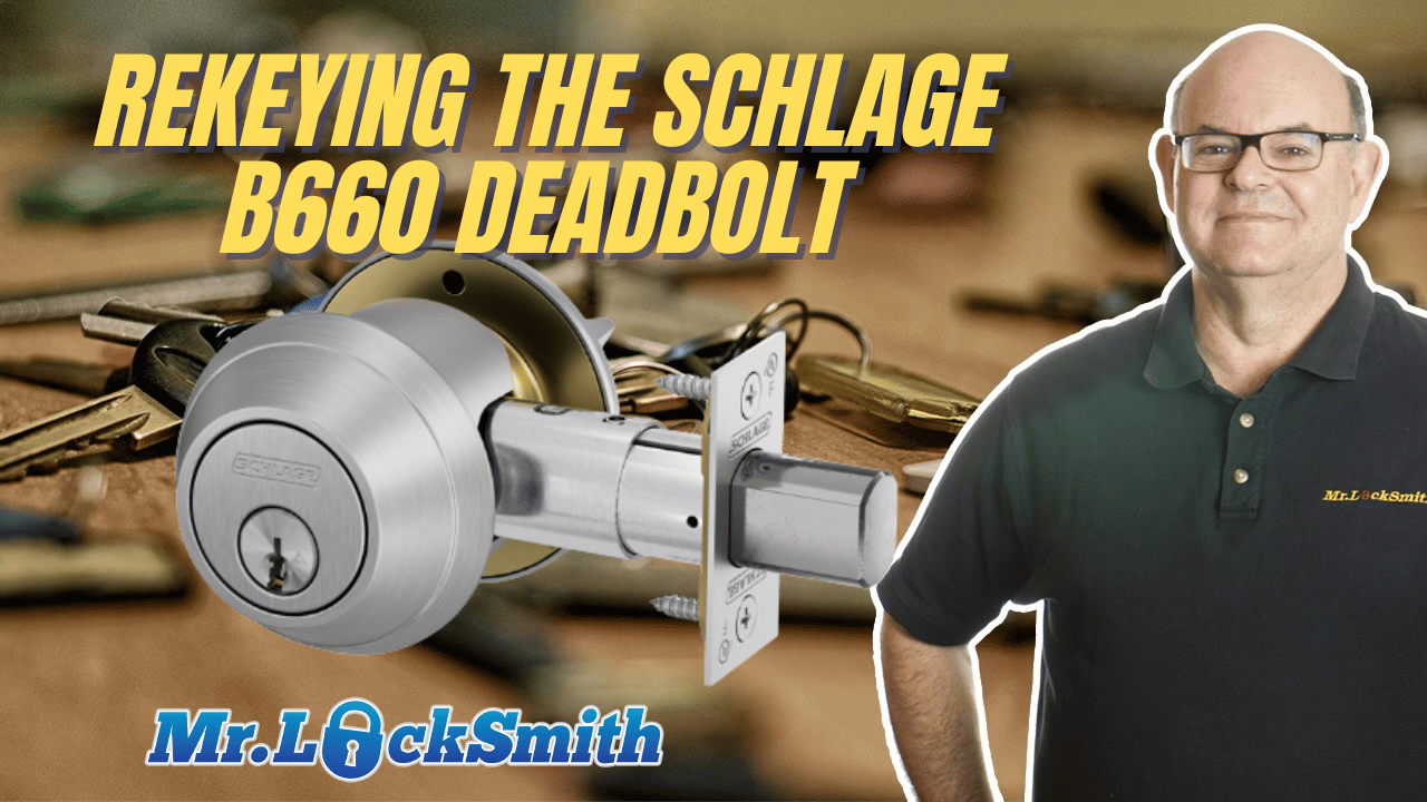 Step-by-Step Tutorial | Rekeying the Schlage B660 Deadbolt - Mr. Locksmith