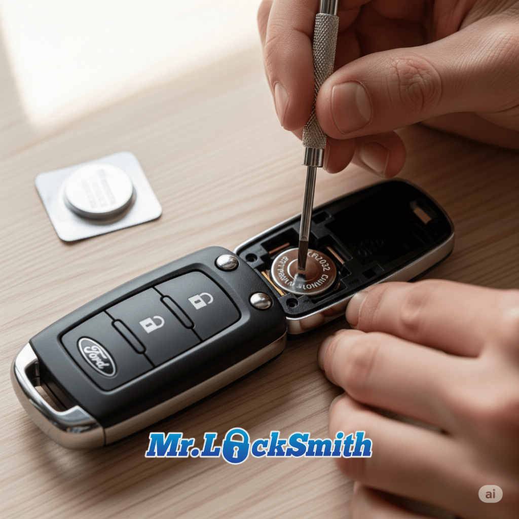 How to Replace Key Fob Battery Ford Focus 2012–2014 - Mr. Locksmith