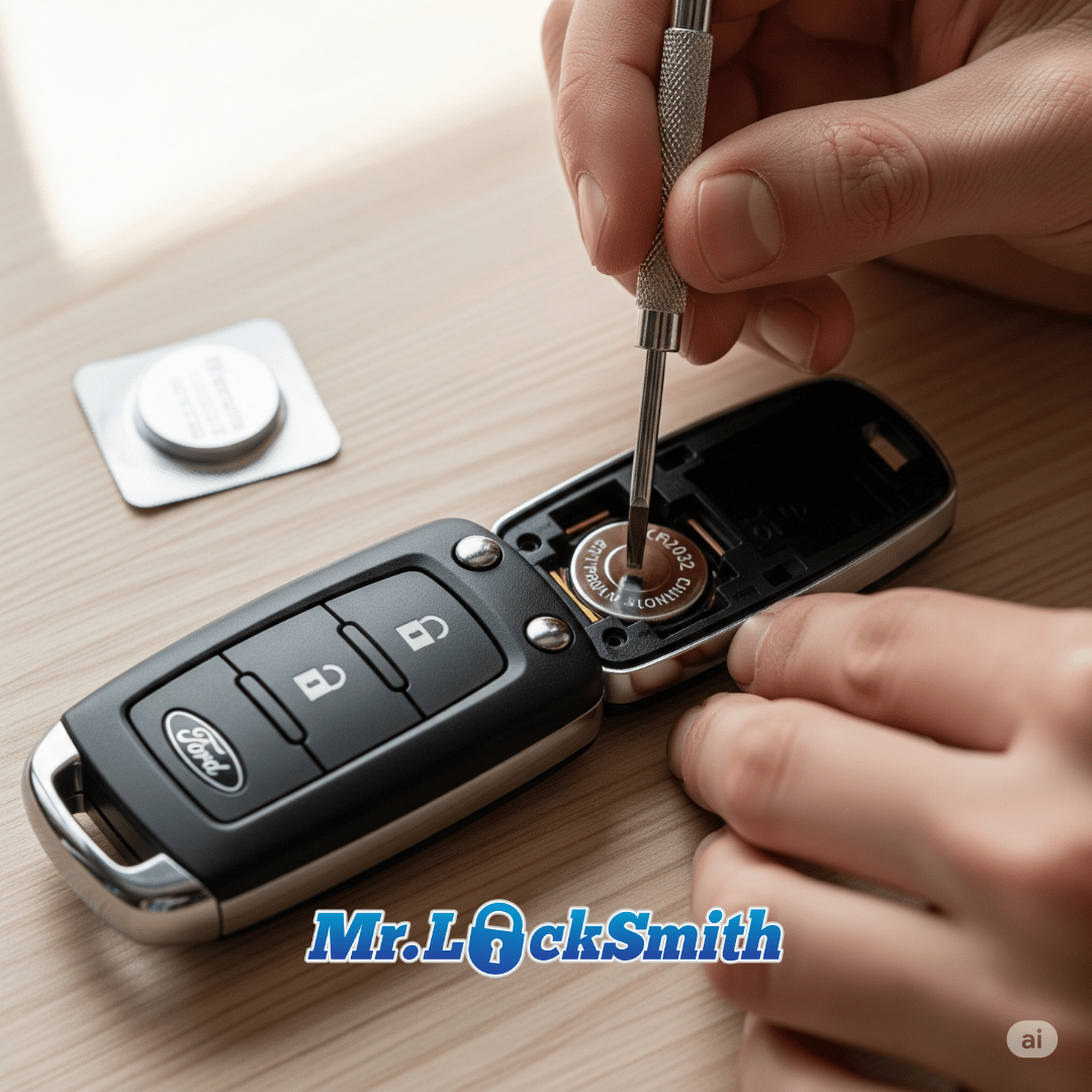 How to Replace Key Fob Battery Ford Focus 2012–2014 - Mr. Locksmith